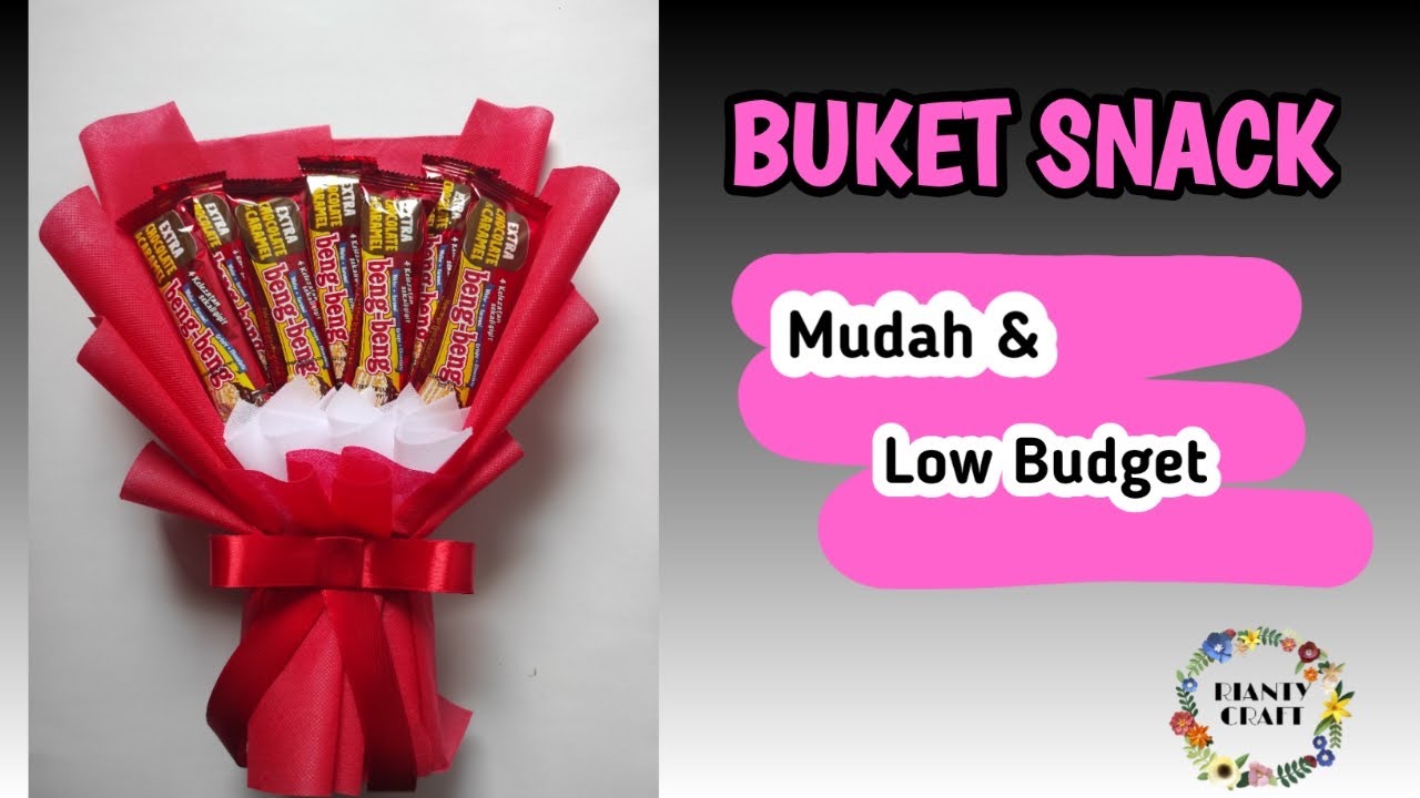 HOW TO MAKE BENG BENG SNACK BOUQUET // Buket Snack // Tutorial Buket ...