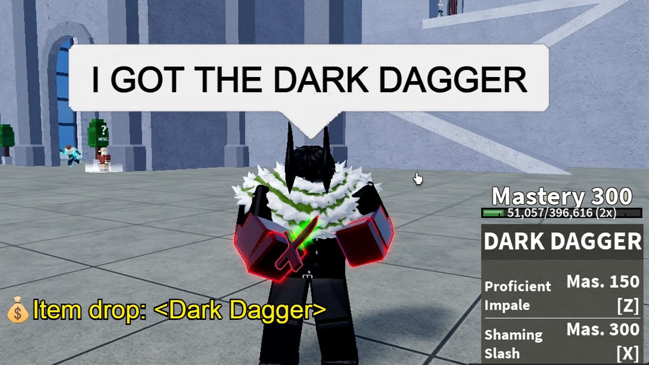 How I obtained the RAREST Sword in Blox Fruits?! (Dark Dagger) - YouTube