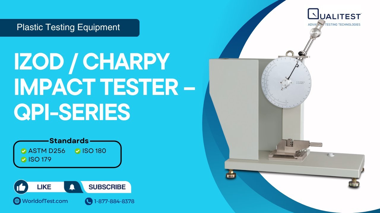 Charpy & Izod Pendulum Impact Tester for Plastics – QPI Series ...