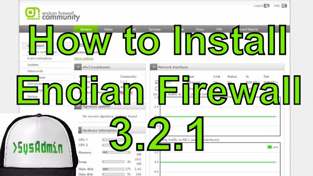 How to Install Endian Firewall (EFW) 3.2.1 on VMware Workstation/Player ...