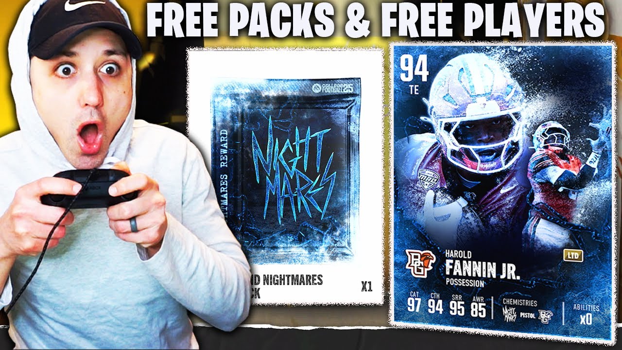 FREE PACKS! Huge Nightmare Pack Opening! CFB 25! - YouTube