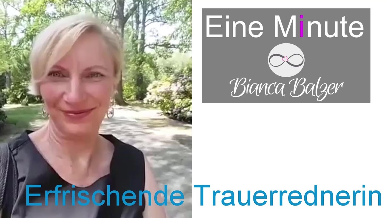 Eine Minute Bianca /Meine Berufung Rednerin (13) (Bianca Balzer) - YouTube