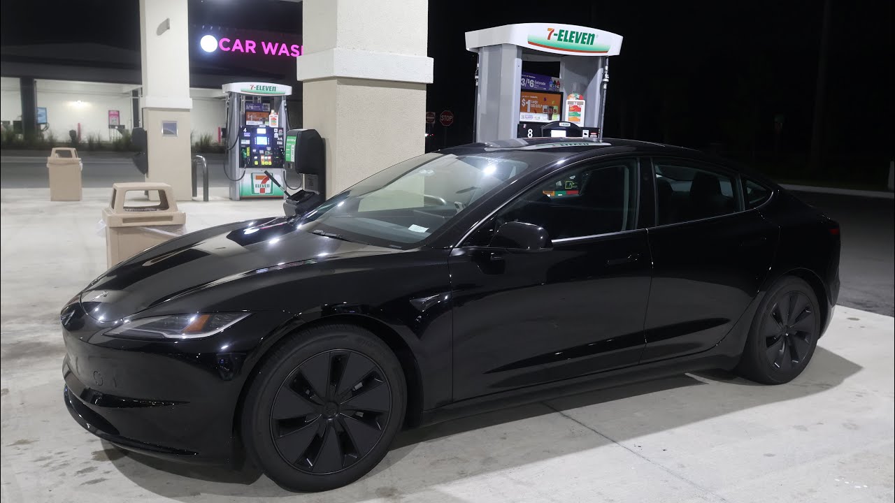 2024 TESLA MODEL 3 NIGHT DRIVE TO TACO BELL POV - YouTube