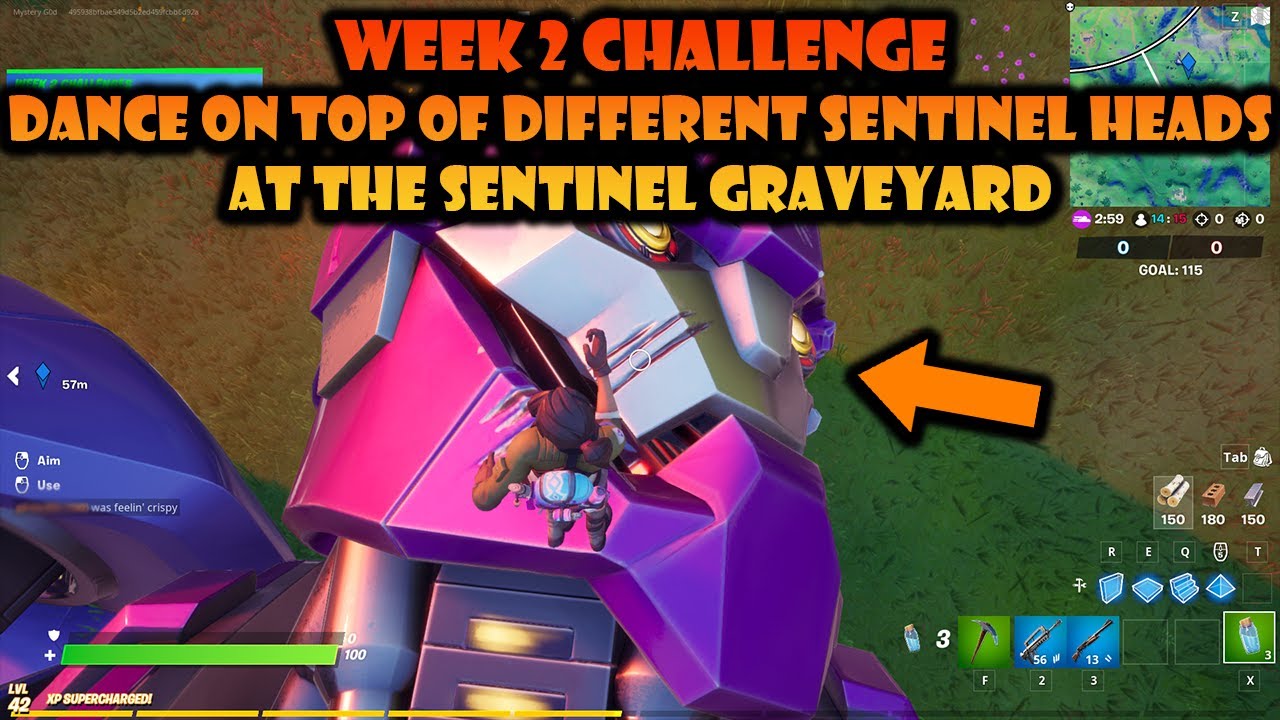 Fortnite *NEW* Dance on top of Different Sentinel Heads at the Sentinel ...
