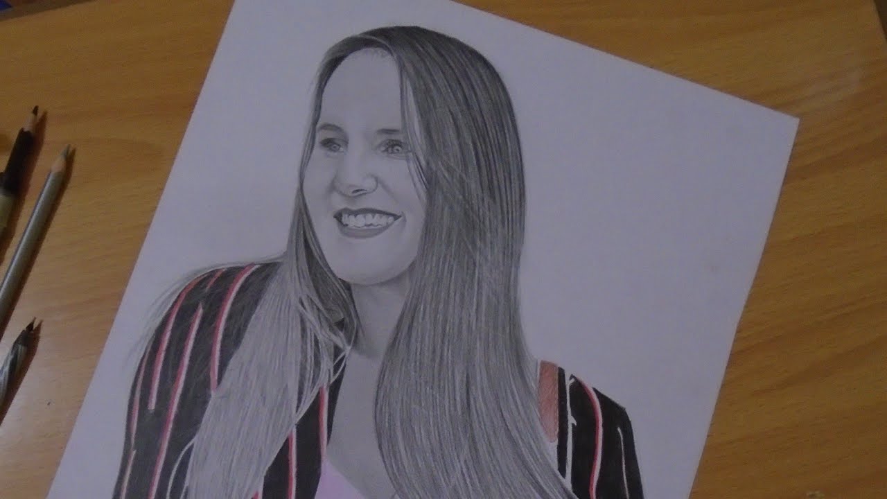 CLIENT DRAWING (DRAWING A LADY) - YouTube