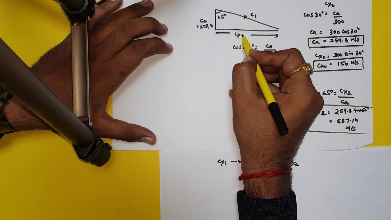 Axial flow gas turbine : (How to find blade angle, shaft work , blade ...