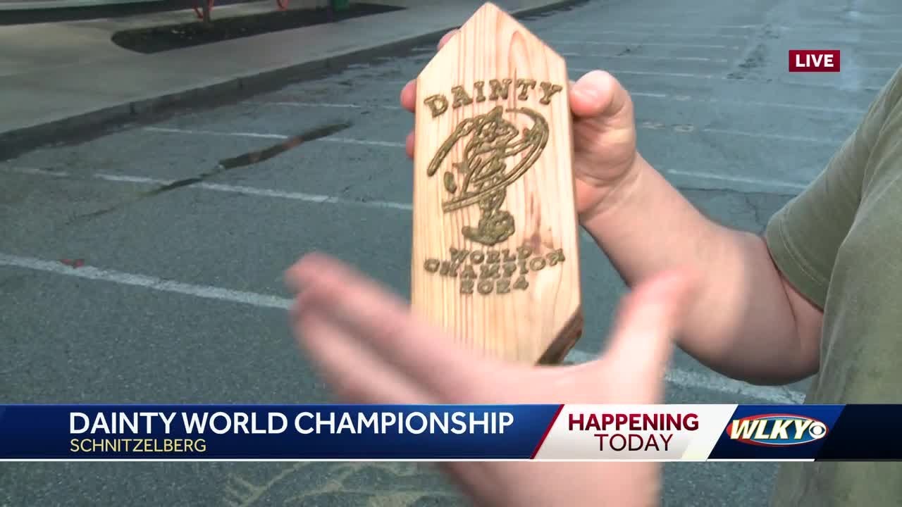 The hardware the winner and loser of The World Championship Dainty ...