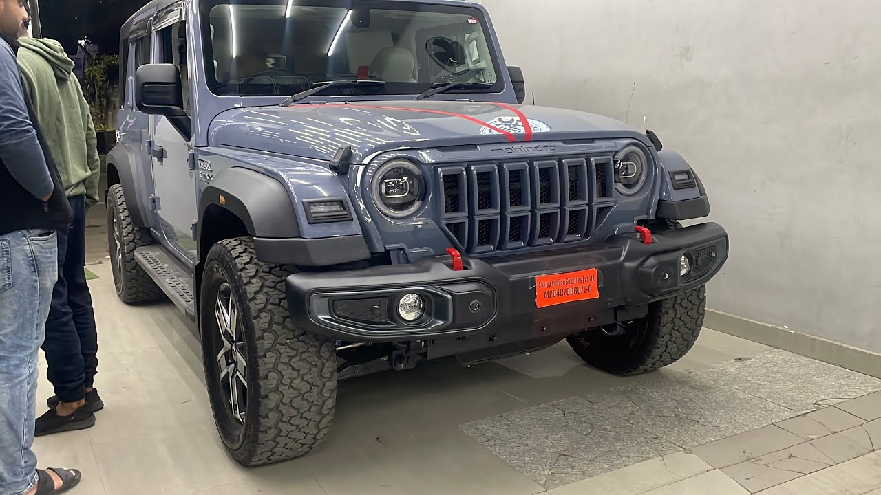 Modified Mahindra Thar Roxx - Mahindra Thar Roxx Rubicon Style Bumper ...