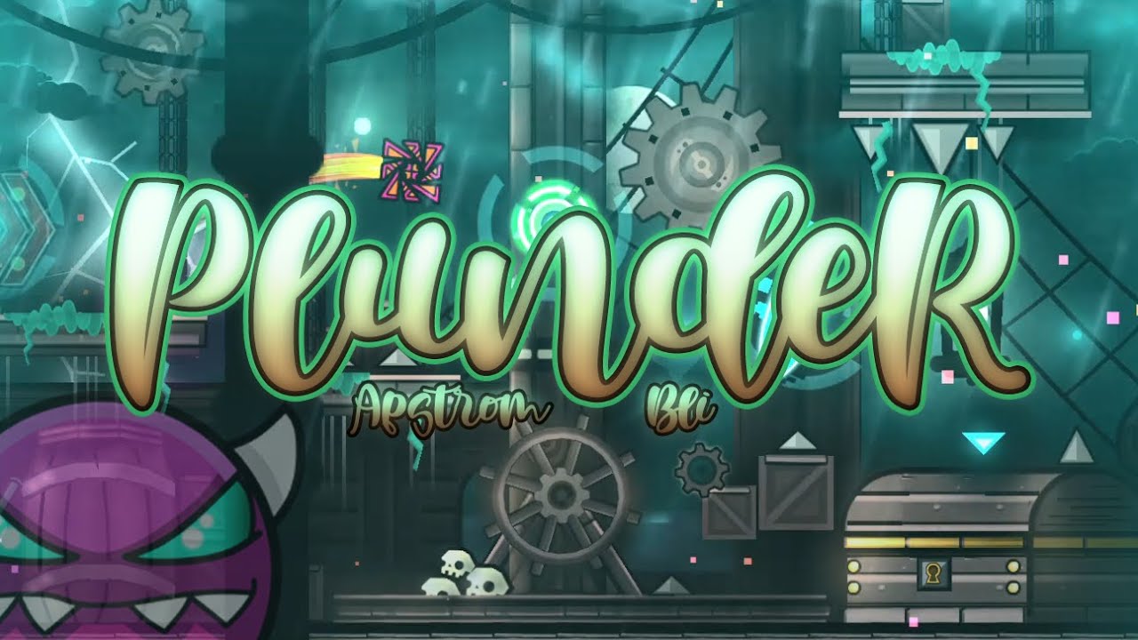Plunder [Weekly Medium Demon] by Apstrom and Bli - Geometry Dash - YouTube