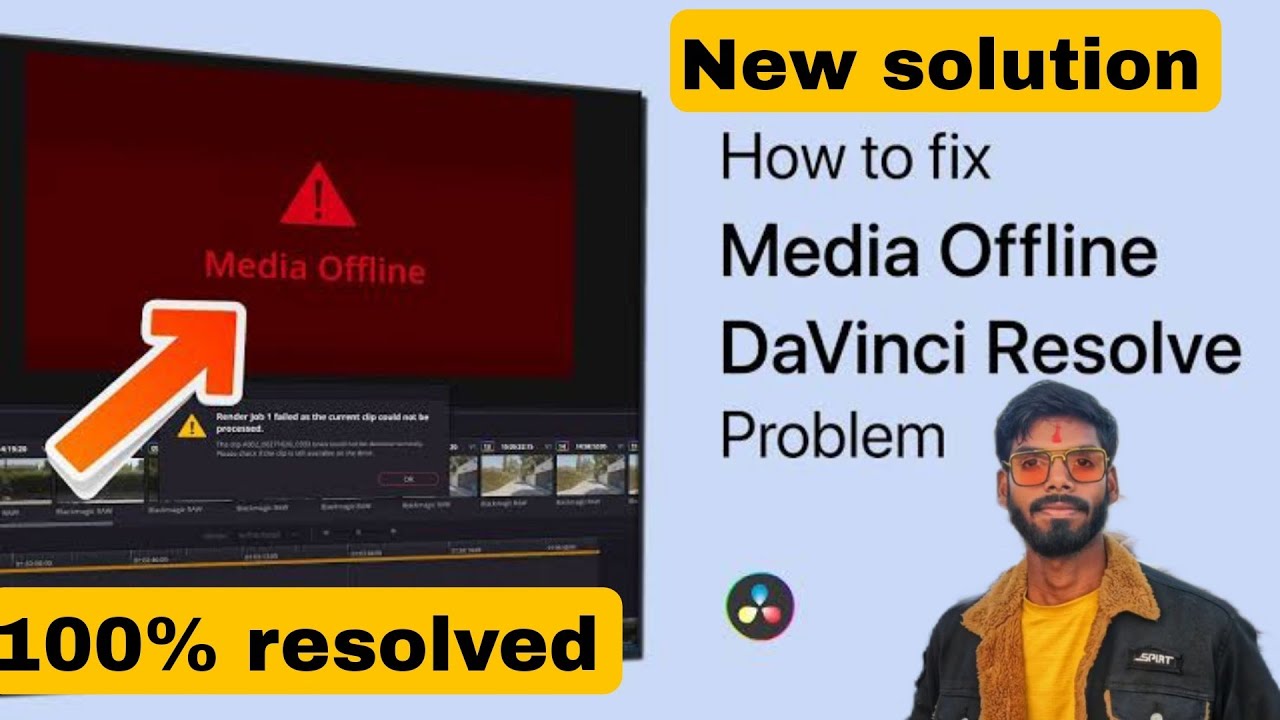 How To Fix Media Offline Error in DaVinci Resolve 18 - YouTube