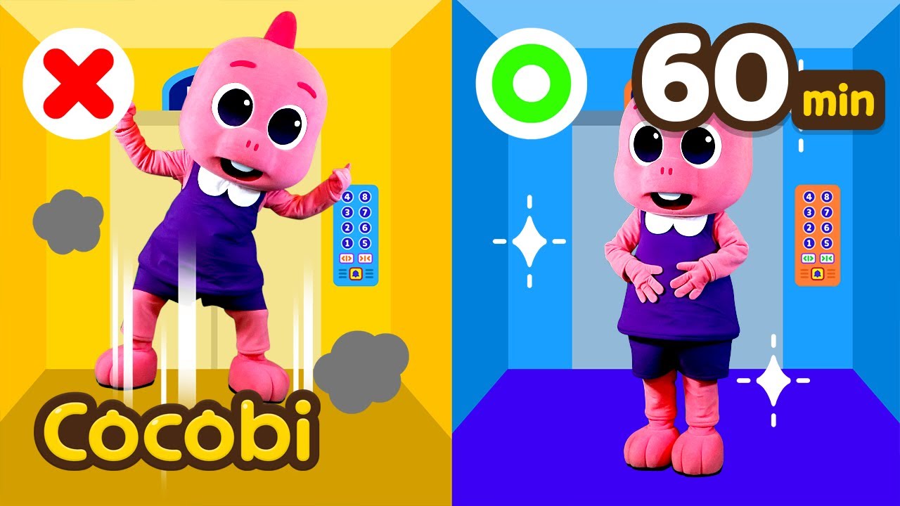 Dance Along & Kids Songs Compilation🤩 Elevator Safety, At the Mall and ...