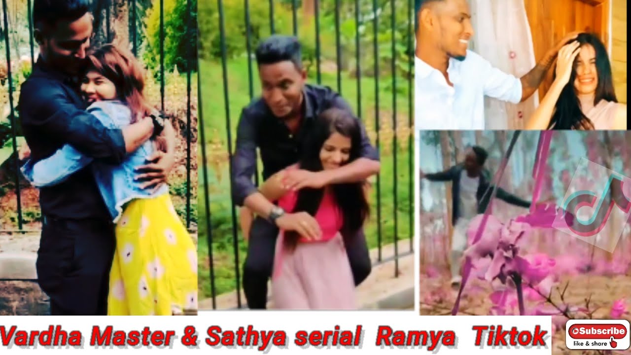 Vardha Master & Sathya serial actress Ramya cute Tiktok videos in tamil ...