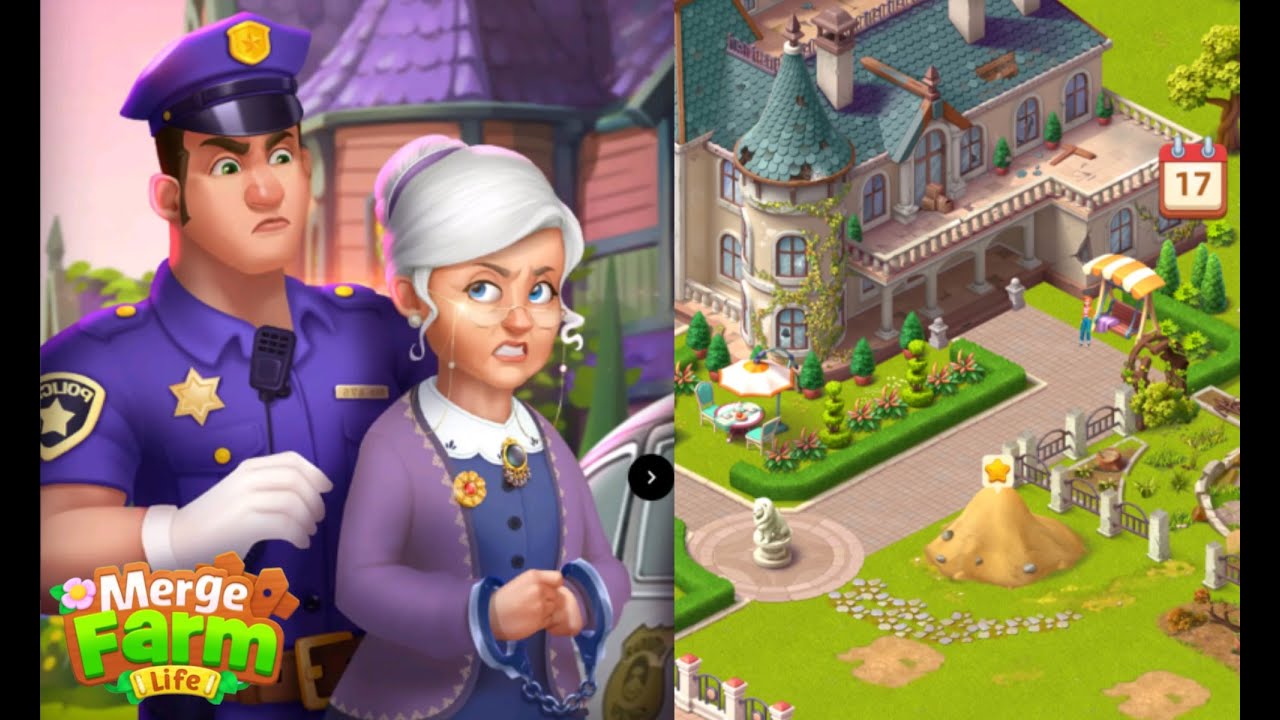 Merge Farm Life: Mansion Decor Level 18 Part 26 🏵🌳 #merge - YouTube