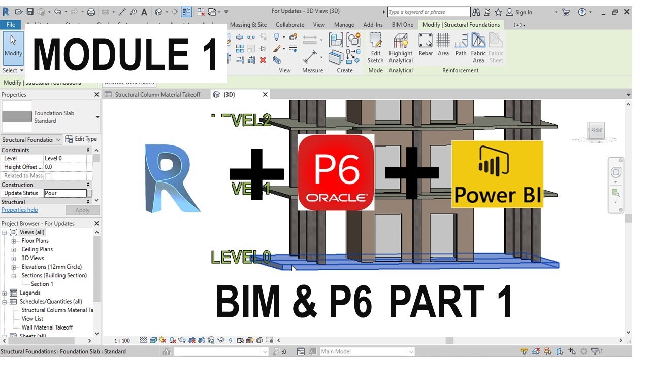 BIM & Primavera P6 | Revit | Part 1| Module 1| Creating Schedule in P6 ...