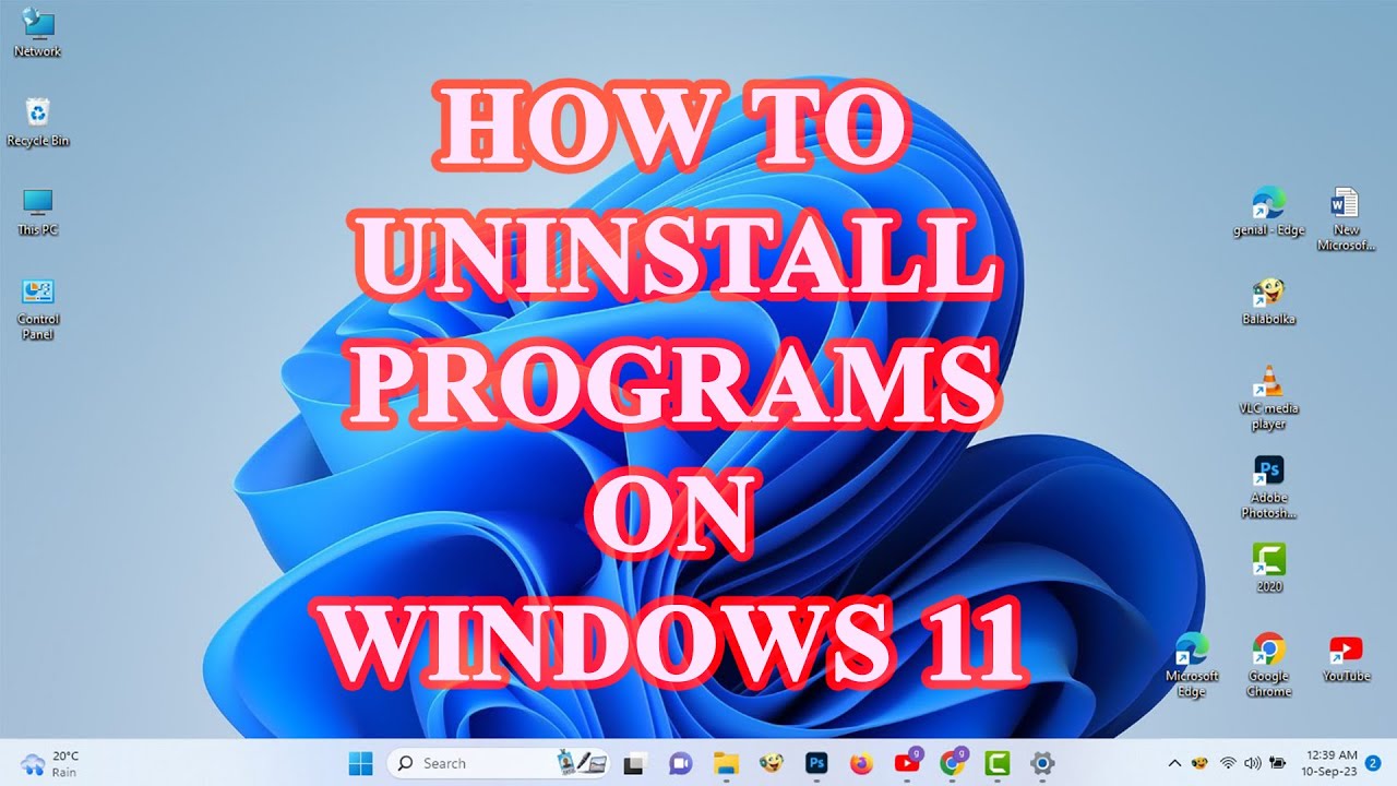 How to uninstall programs on Windows 11 - YouTube