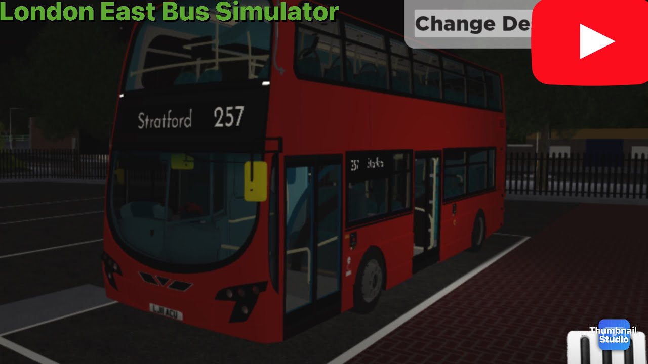 257 to Stratford London East Bus Simulator (Roblox) - YouTube