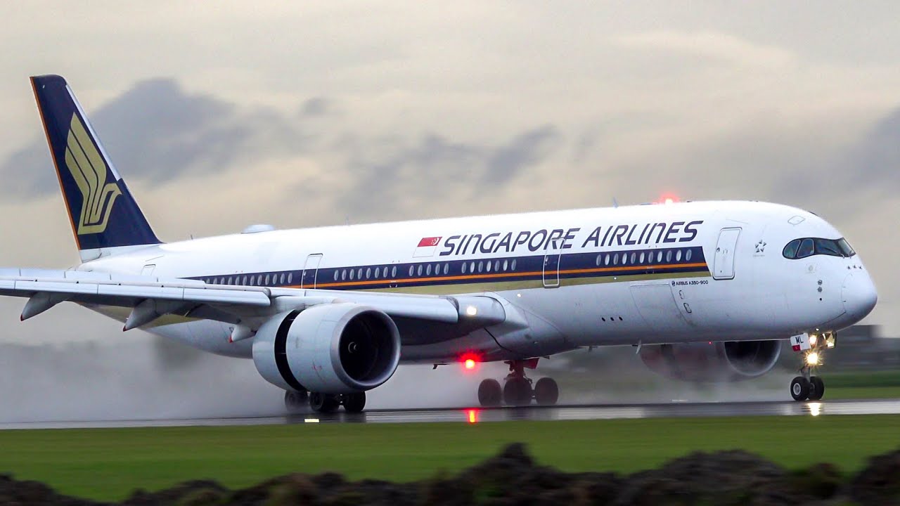4K| 18 MIN OF INTENSE RAIN LANDINGS 🌧️ | Heavy Aircraft & Water Spray ...