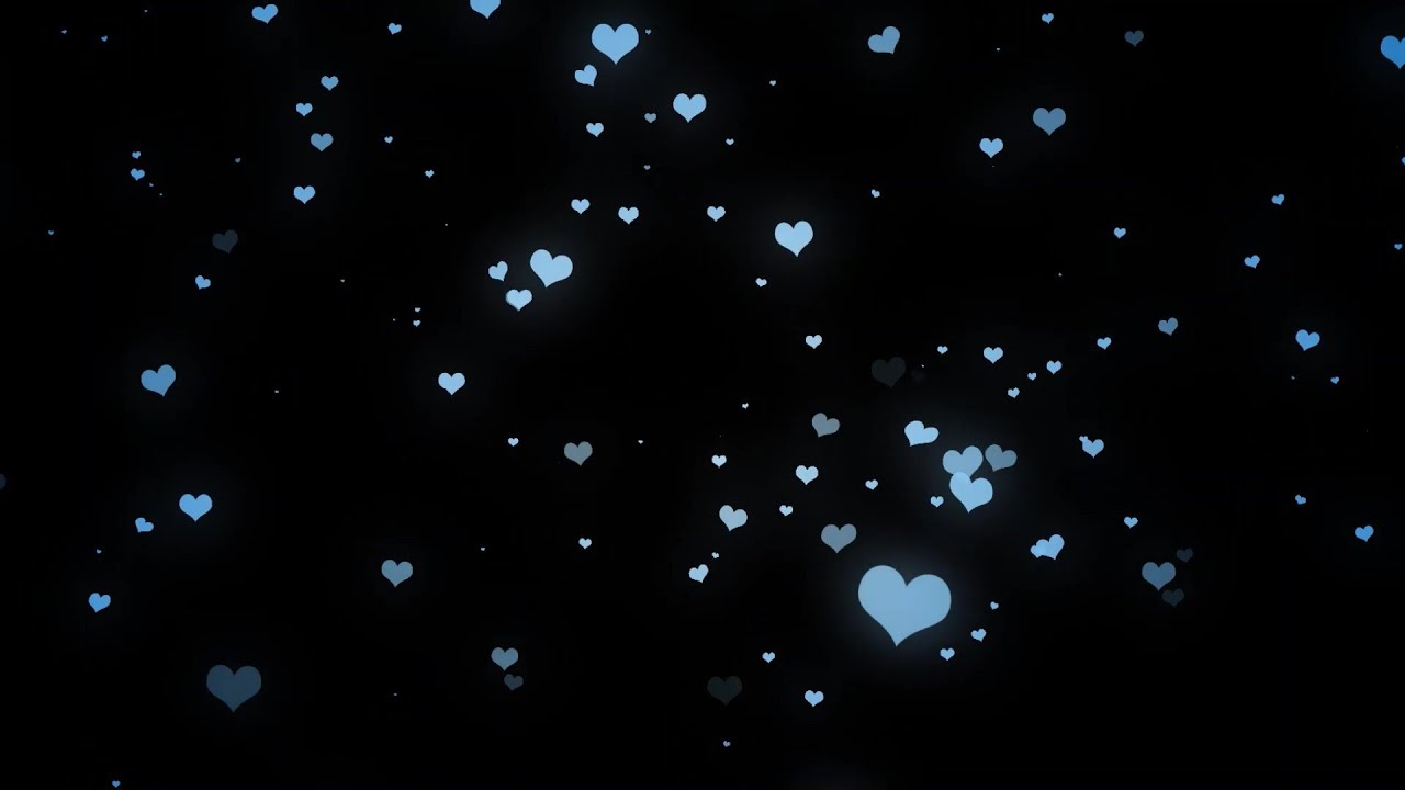 heart black screen effect, template heart video background, heart video ...