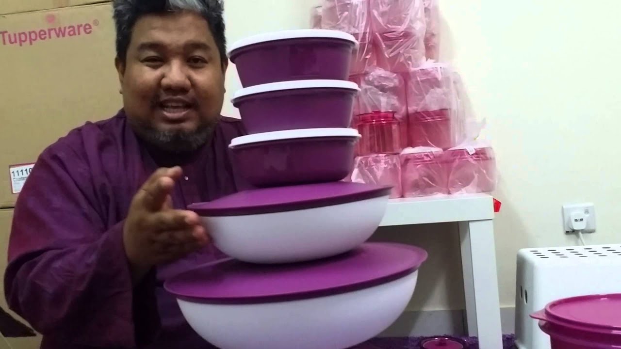 Large square round tupperware party - YouTube