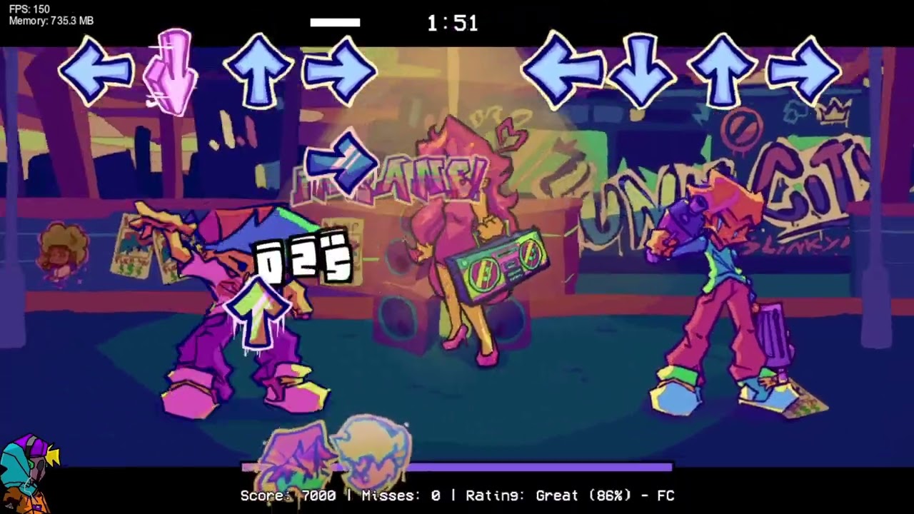 Friday Night Funkin Funk City (Rewind) 1 hour - YouTube