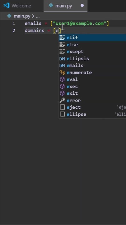 Extract Domains from Email Addresses in Python 🐍 #shorts #programming #python - YouTube