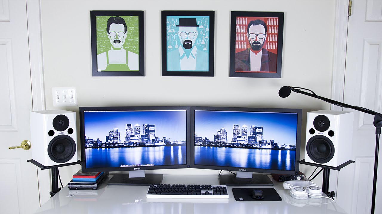 Mini Desk Setup Tour! (Summer 2014) - YouTube