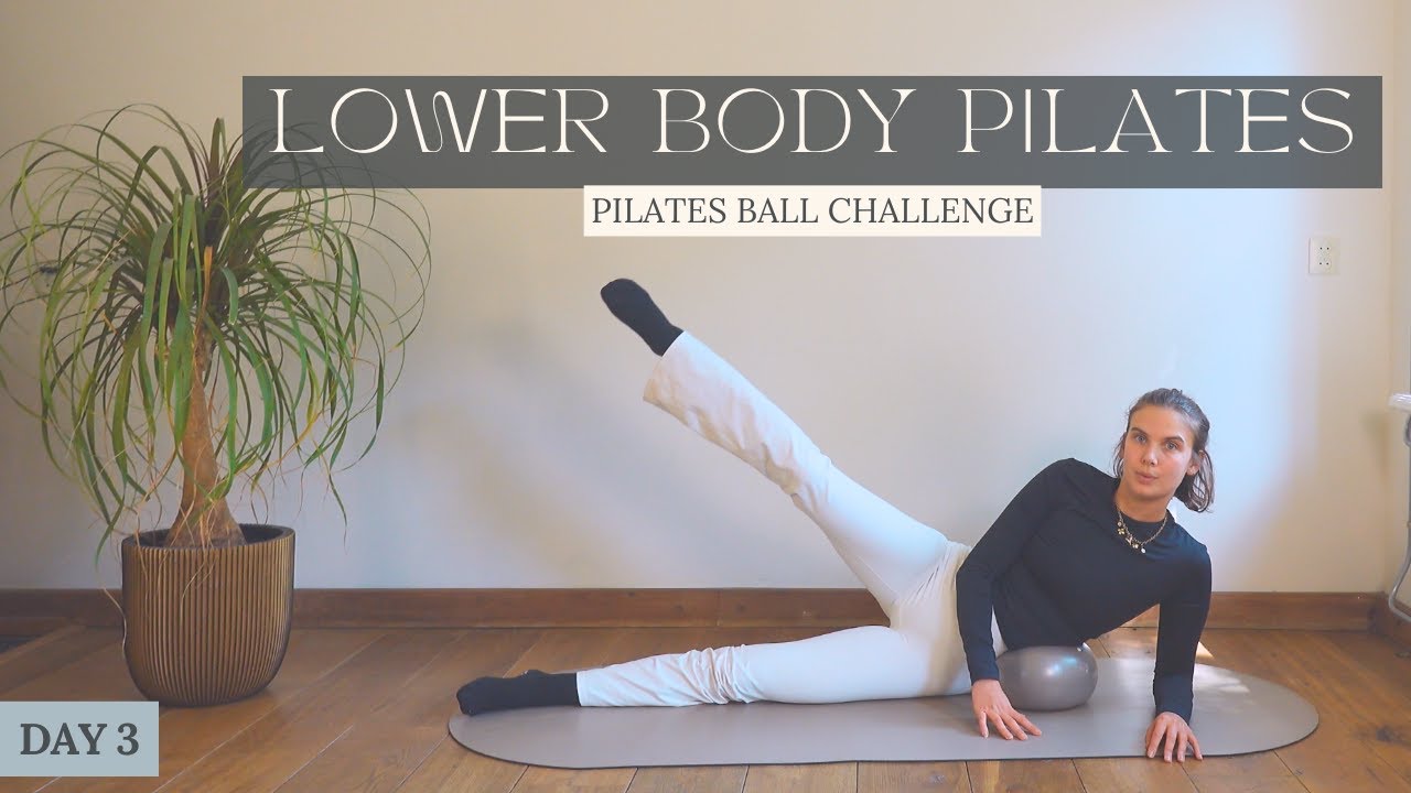 20 MIN Lower Body Pilates Ball Workout | Sculpt Your Glutes | Day 3 ...