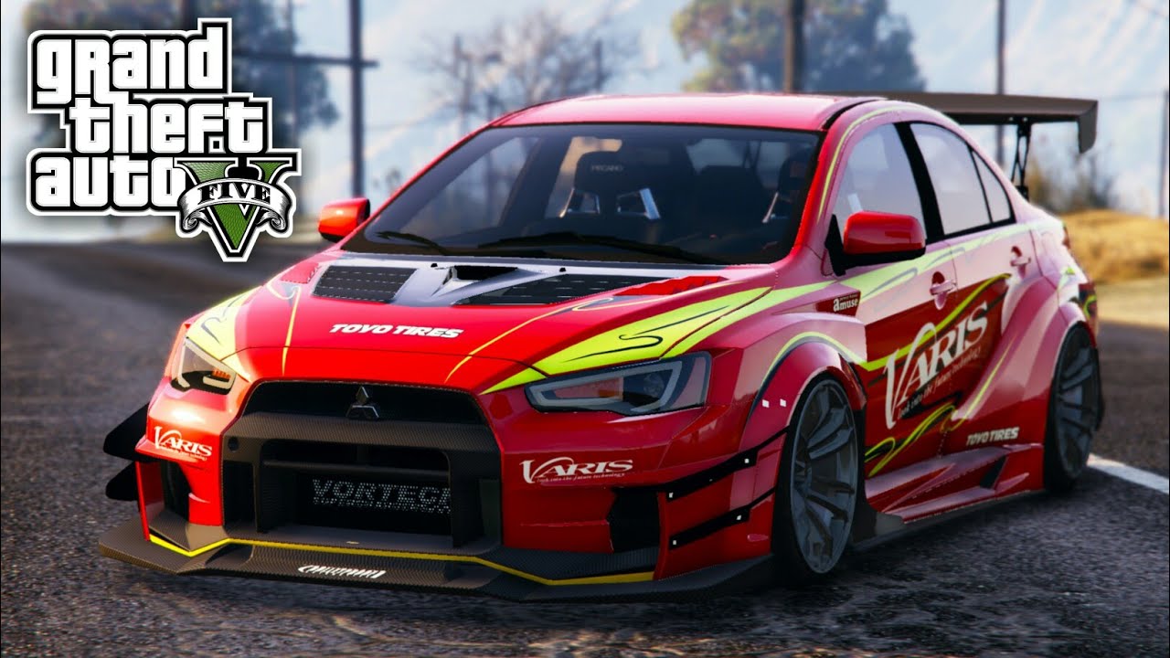 GTA V Mitsubishi Lancer Evo X 2019 VARIS [Add-On] (Mod) Gameplay PC HD ...