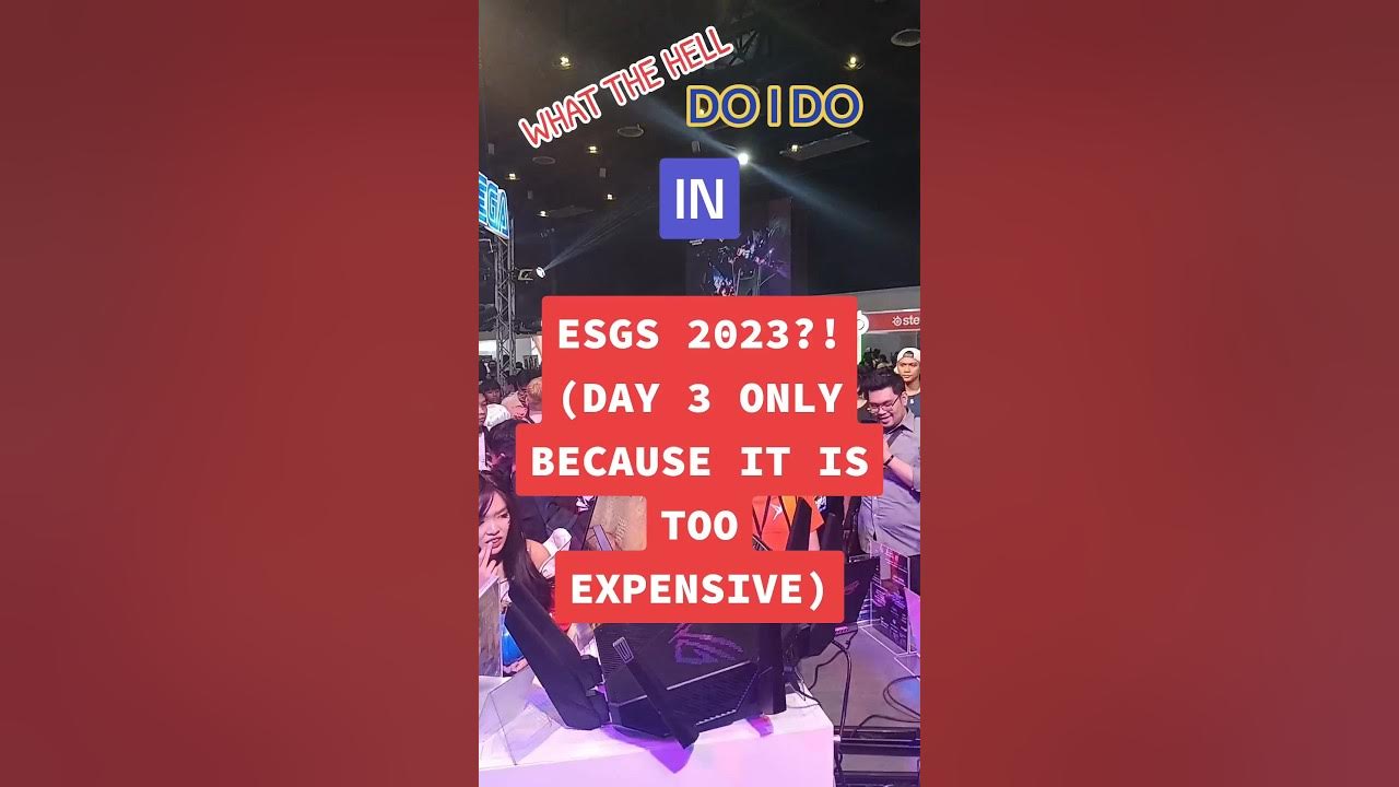 It is the third day of ESGS 2023, and of course I'm here to cover it. #gaming #convention # ...