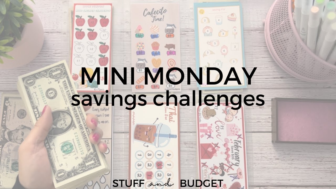 Mini Monday Savings Challenges | LAST Mini Monday of February | Will We ...