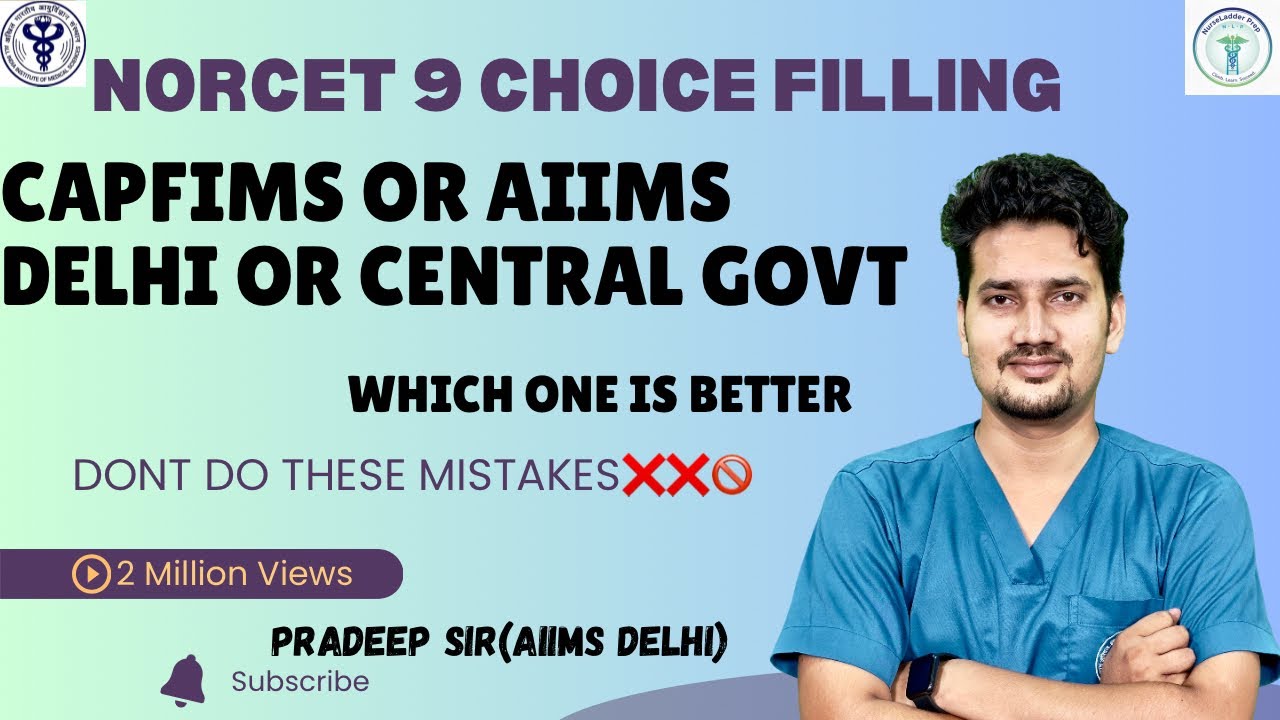 CAPFIMS or AIIMS DELHI or ESIC or CENT. GOVT WHICH ONE BEST🎯CHOICE ...