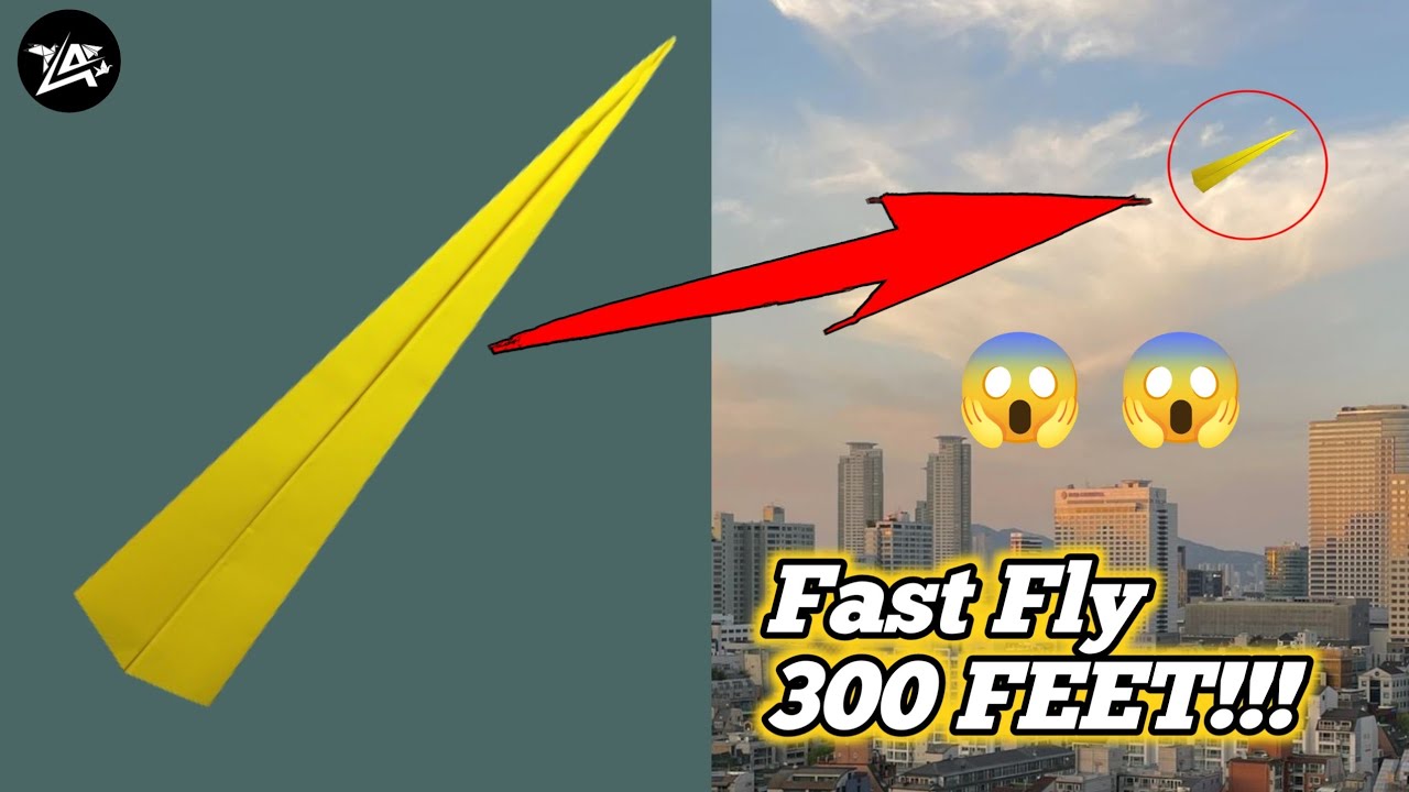 How to Make a Rocket Paper Plane That Fly Fast And Far Over 300 Feet ...