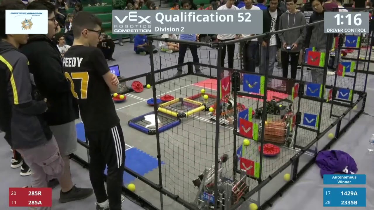 South Texas VEX 2019 D2 Q52, 285 Alliance - YouTube