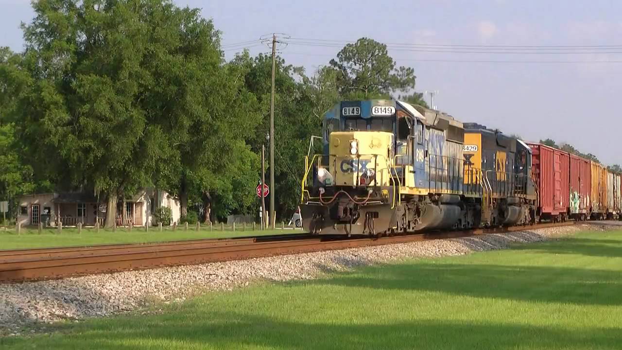 CSX A773 at Folkston on 6-19-09 in HD - YouTube