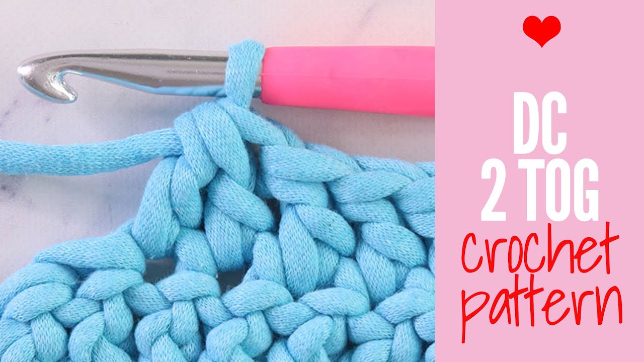 How to Double Crochet 2 Together (dc2tog) Double Crochet Decrease - YouTube