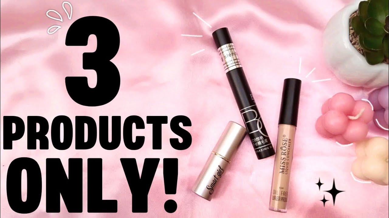 Everyday Makeup Using Only 3 PRODUCTS! 💄 | Quick & Easy - YouTube