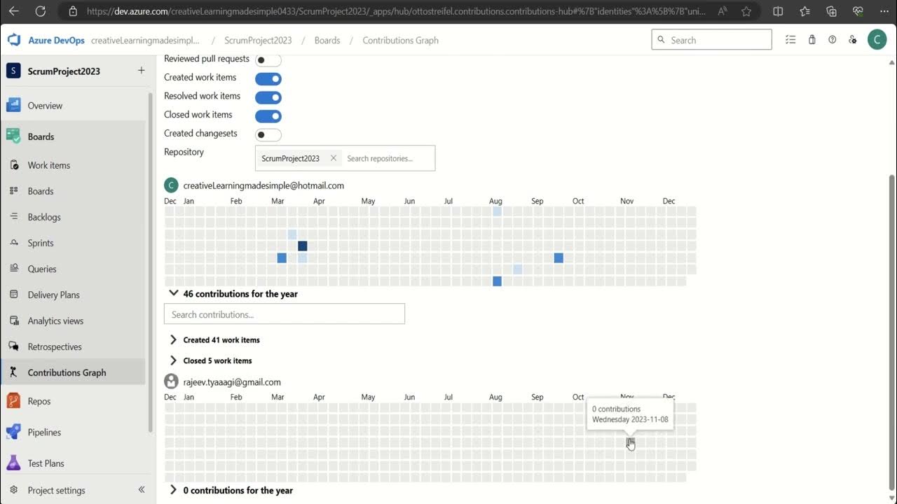 Contributions Graph Extension for Azure |How to configure and use Contributions graph in ...