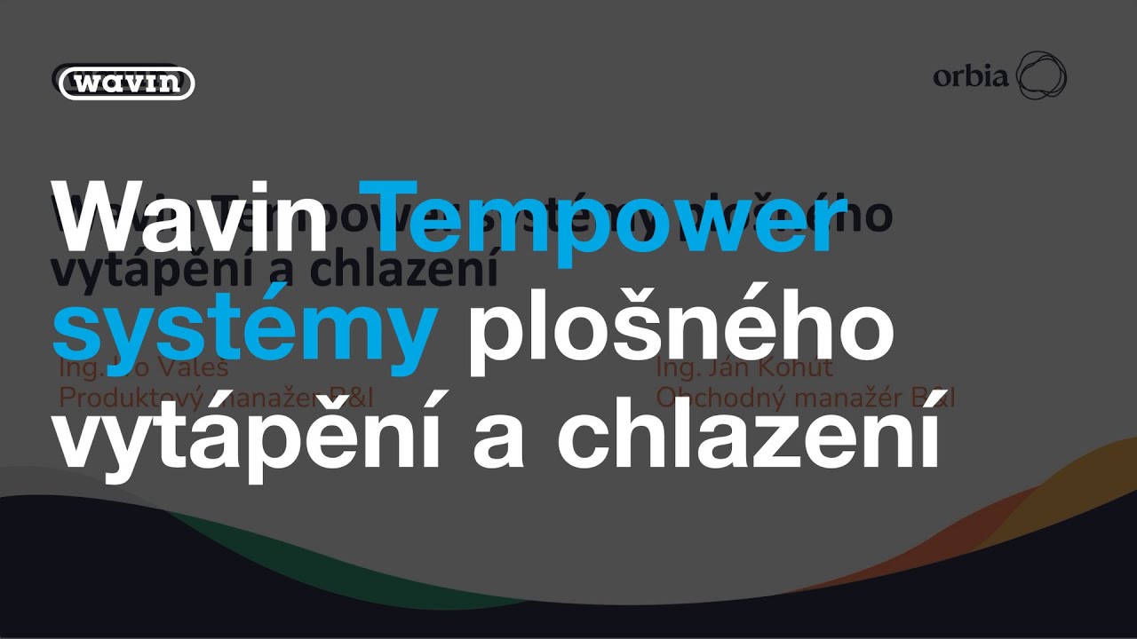 Webinář: Wavin Tempower - stropní a stěnové vytápění a chlazení - YouTube