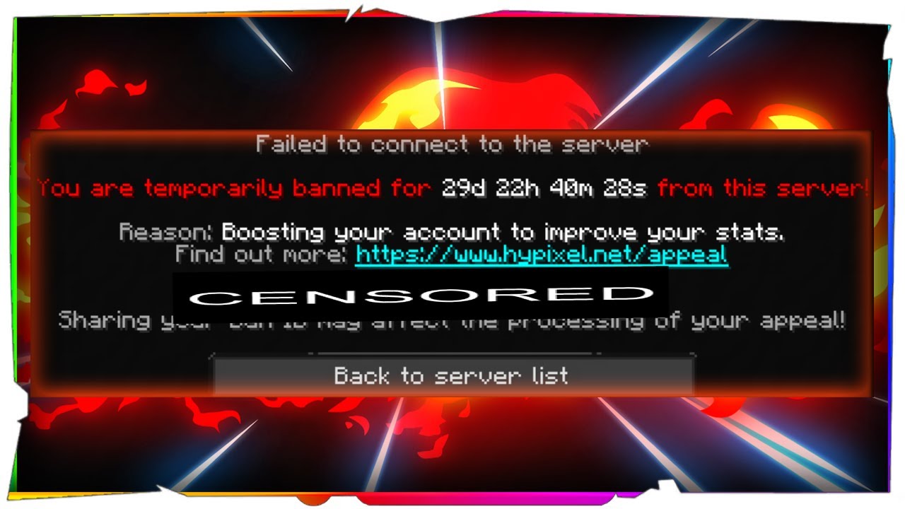I Got Banned On The Minecraft Hypixel Server For "Boosting"? - YouTube