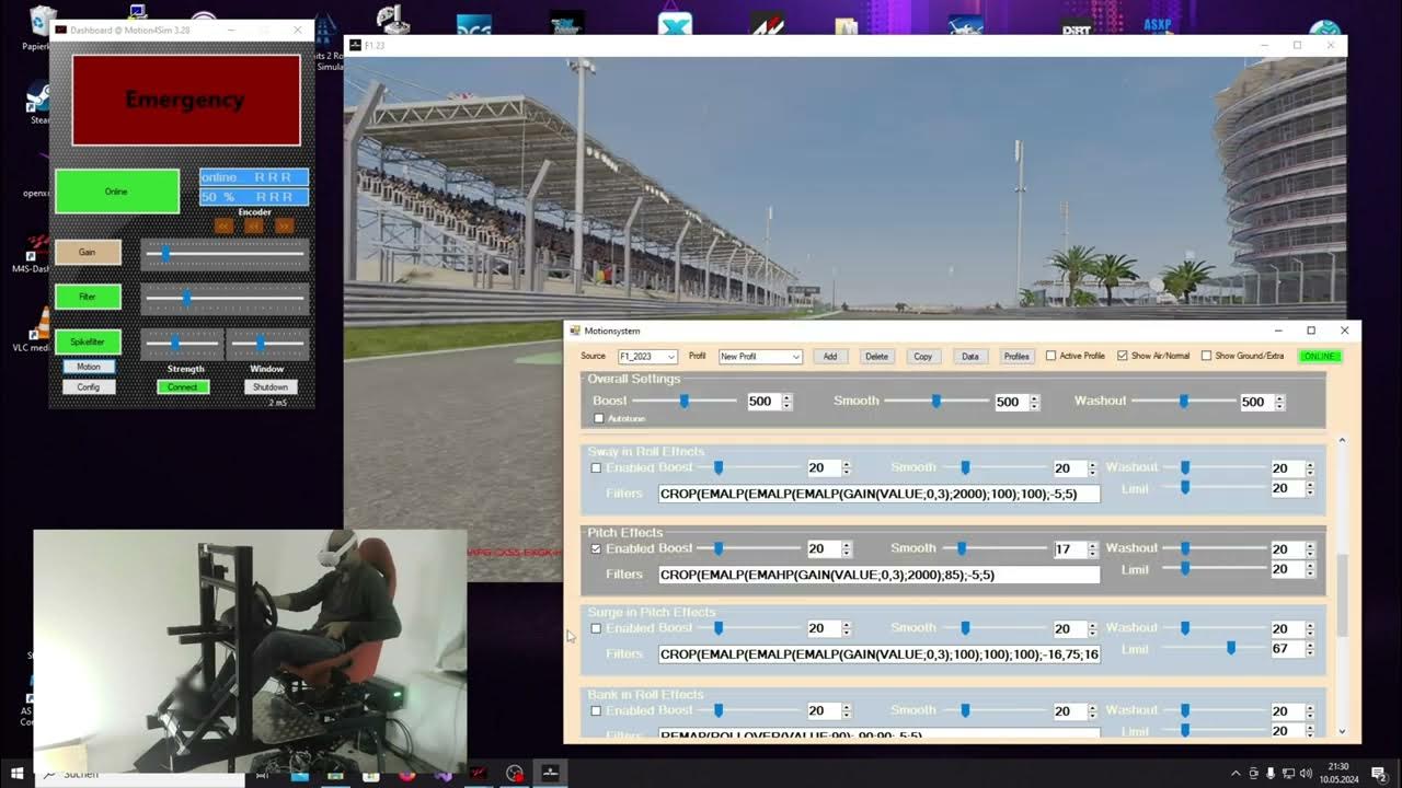 How to do motion cueing for Sim Rigs F1 2023 SimRacing - YouTube