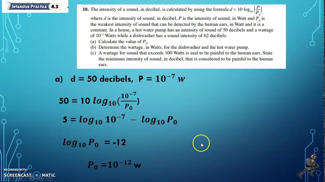 Logarithms-Application on laws of logarithms by Pn.WONGFK - YouTube