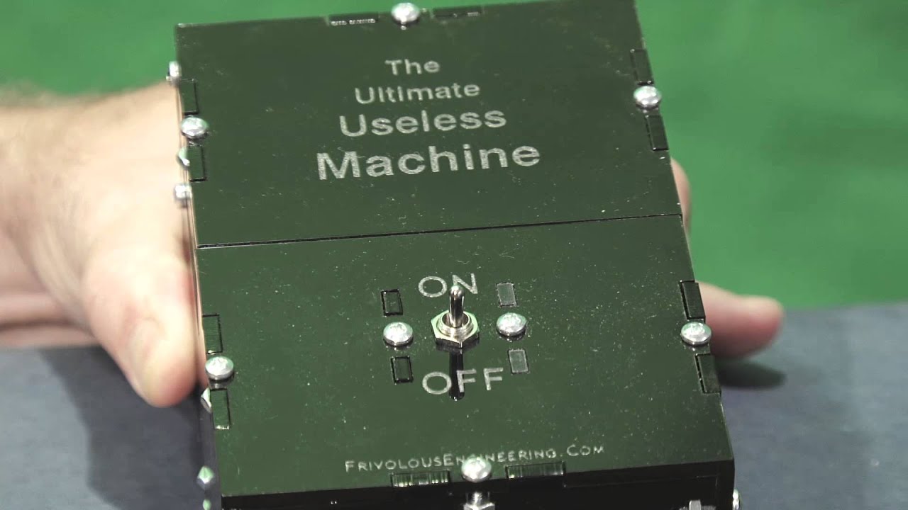 Ultimate Useless Machine - video by www.dwvideo.com - YouTube