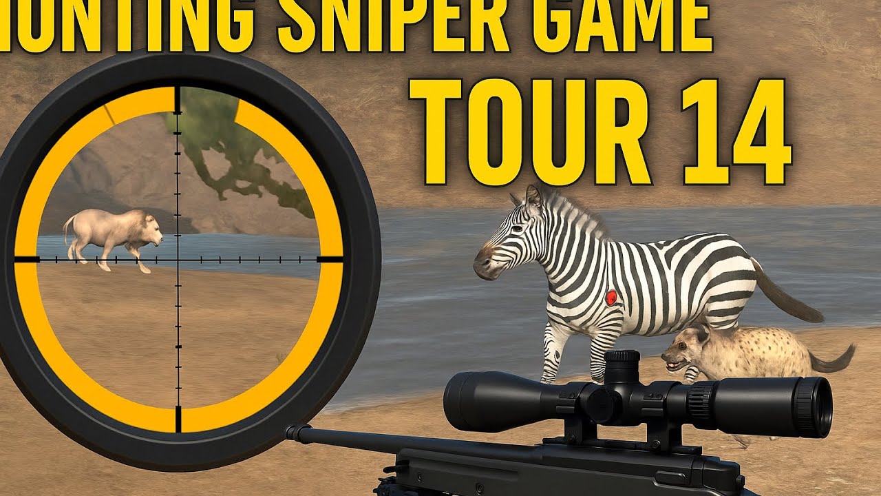 Hunting Sniper Game - Tour 14 | Bear Tooth Gun | Zebra, Hyenas, Hogs ...