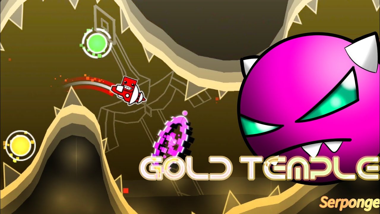 Geometry Dash | Gold Temple by Serponge (Easy Demon) - YouTube