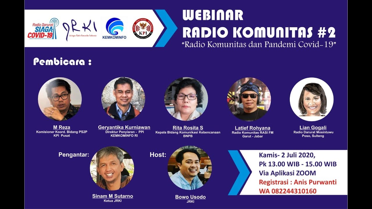 Webinar Radio Komunitas #2 "Radio Komunitas dan Pandemi Covid 19" - YouTube