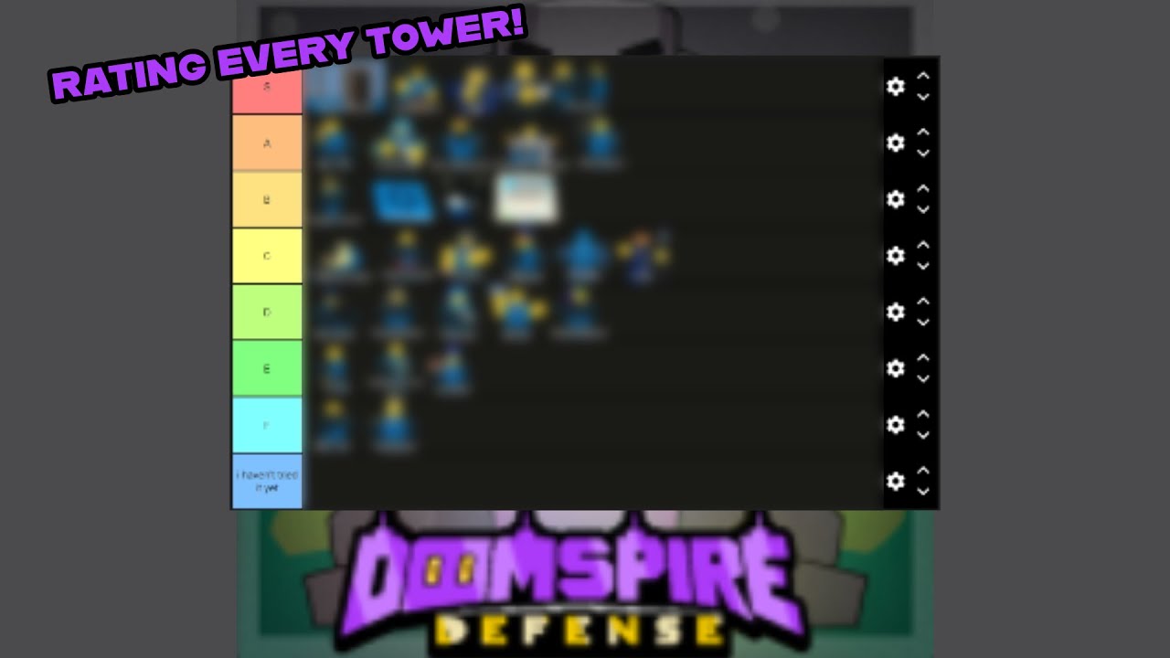 Rating EVERY tower in Doomspire Defense! - YouTube