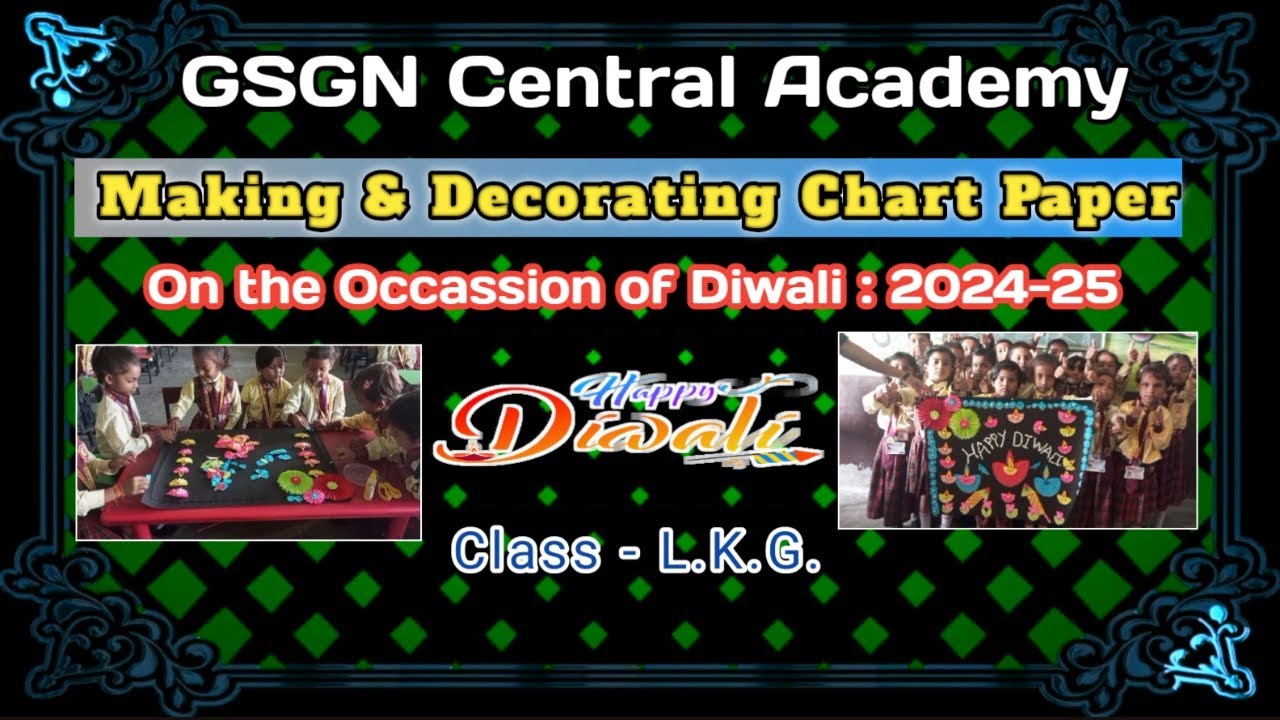 Diwali Art & Craft Activity Class LKG 2024| Ram Katha Poetry by LKG ...