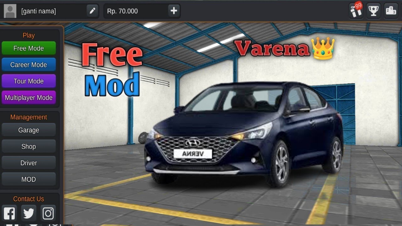 How To Download Bud Simulator Indonatia Bussid Varena car Mod For Free ...