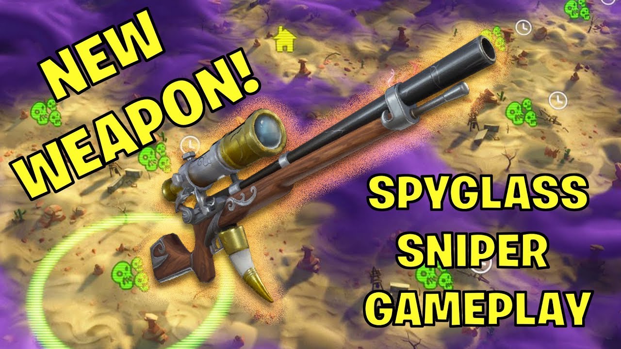 *NEW* Fortnite STW Flintlock Weapon: Spyglass Sniper Gameplay - YouTube