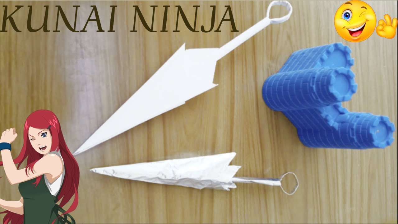 DIY HOW TO MAKE KUNAI NINJA PAPER EASY - YouTube